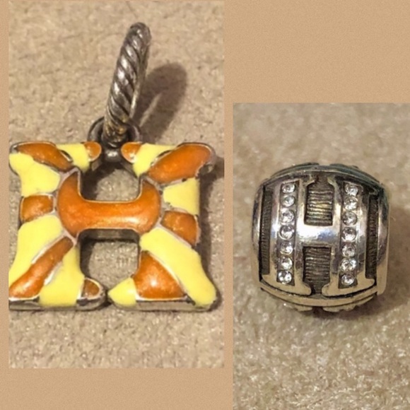 Brighton | Jewelry | U Pick Brighton Letter H Charm In Yellow Orange Or ...